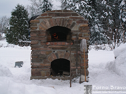 Pompeii DIY Brick Oven Winter Photo - Forno Bravo. Authentic Wood Fired ...