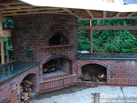 Pompeii DIY Brick Oven and Fireplace Stacked - Stanwood MI - Forno ...