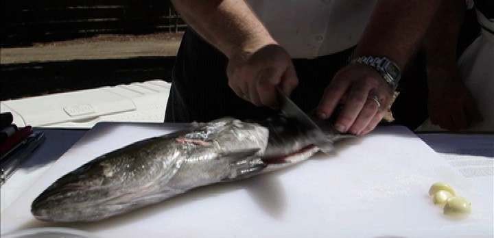 Wood Fired Whole Roasted Thai Striped Bass