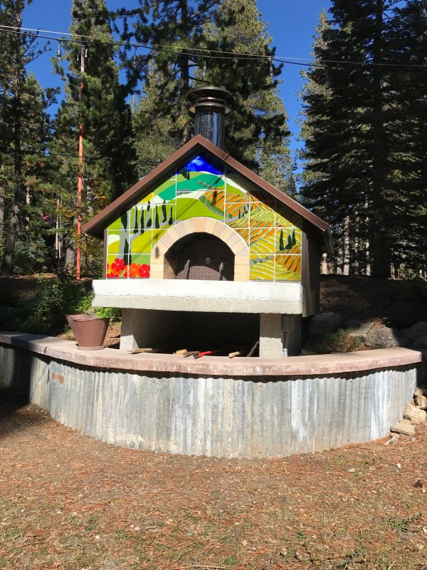 Beautiful Custom Pizza Oven Front Tile By Ed B in Soda Springs CA ...