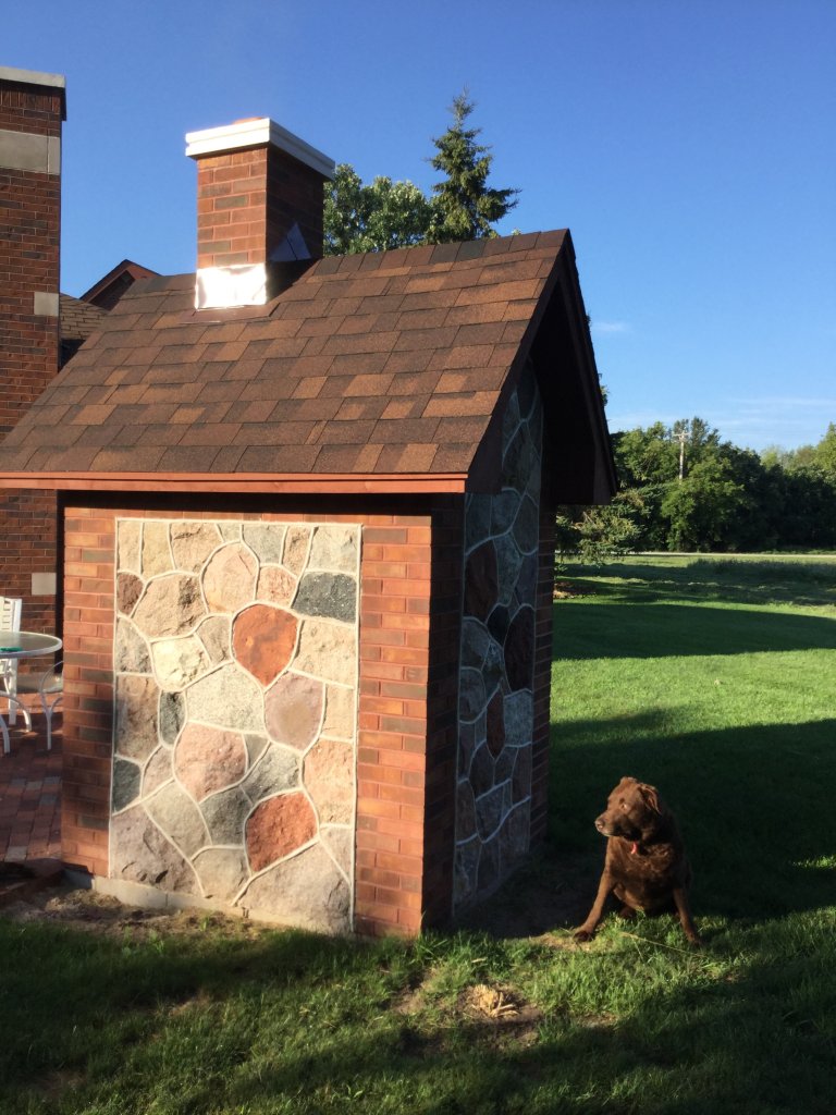 Pizza Oven with River Rock and Brick - Forno Bravo. Authentic Wood ...