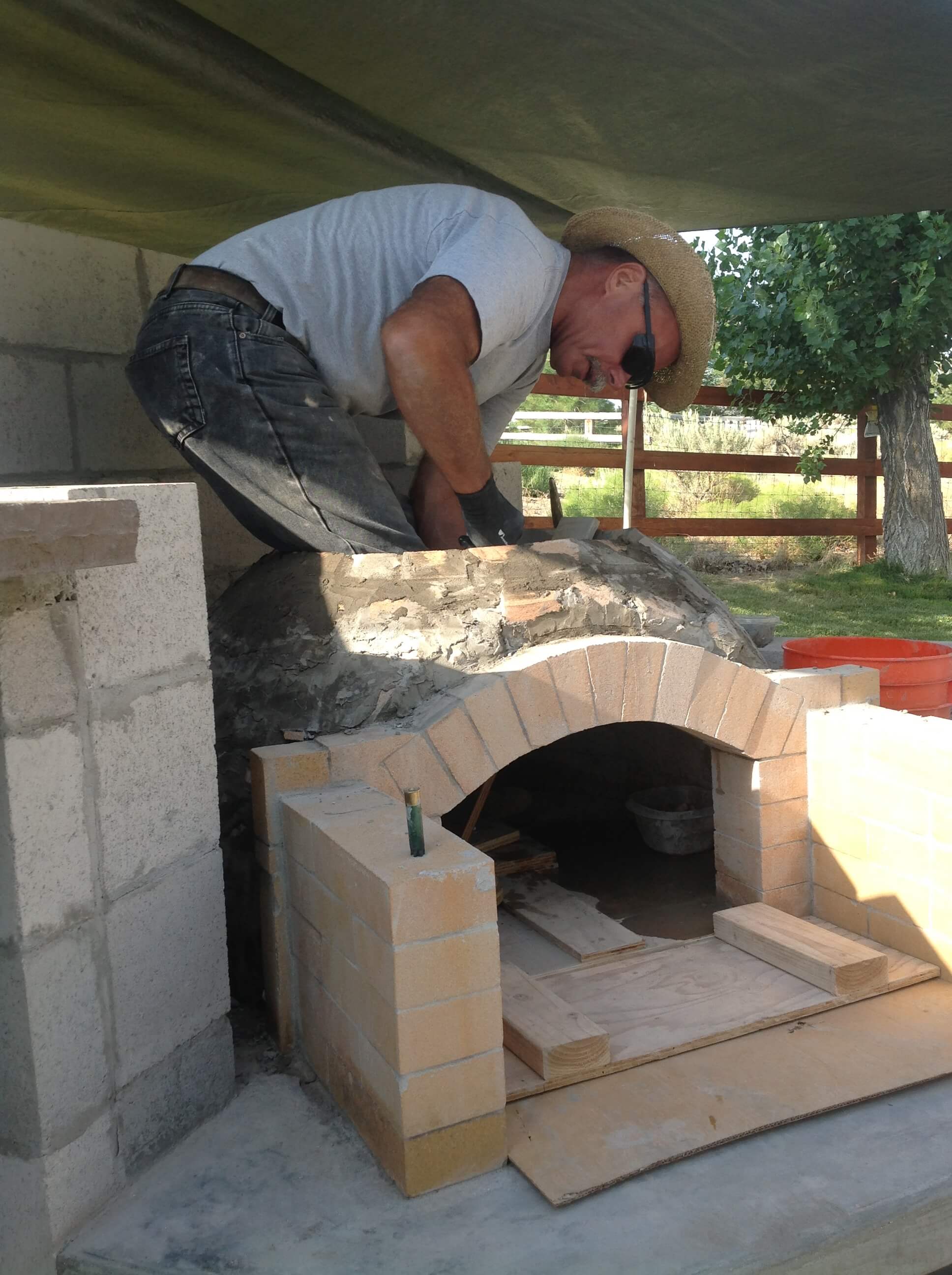Tim and Kathy J. Building a Pompeii Kit - Forno Bravo. Authentic Wood ...