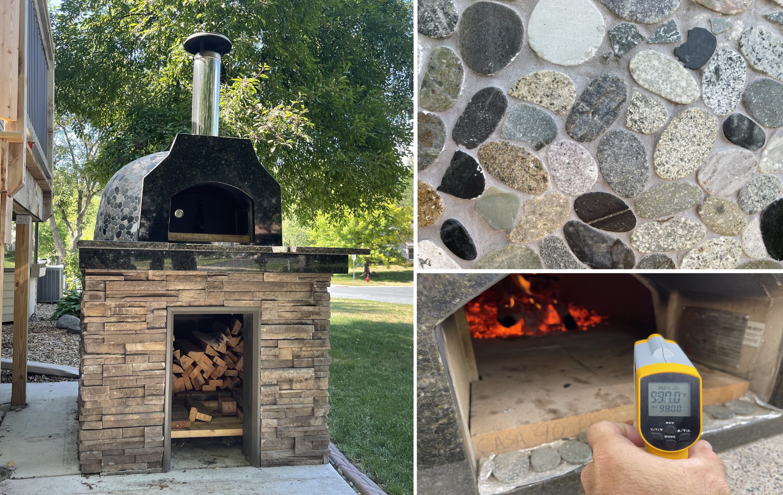 Casa90-customer-river rock_granite face_oven and deck_tripic - Forno ...