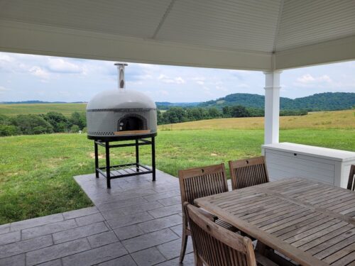 Eric's Vesuvio Tiled Pizza Oven in Ohio - Forno Bravo. Authentic Wood ...