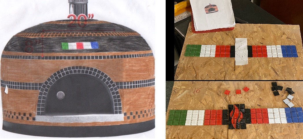 Napolino70 Tile Planning Concept Drawing Combo - Forno Bravo. Authentic ...