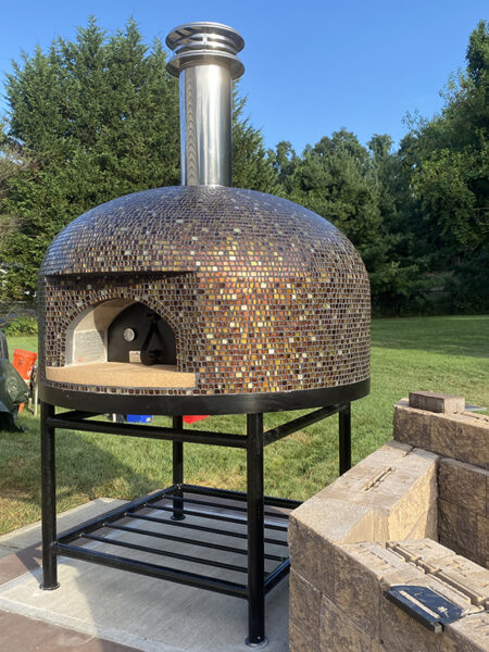 Exquisite Mosaic Tile Pattern on Jason S' Vesuvio110 - Forno Bravo ...