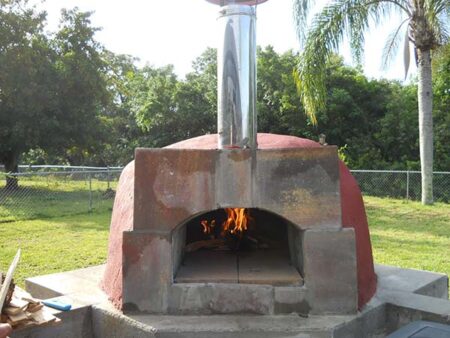 Casa90 Customer Red Stucco Dome Stone Front Fire 2020 Photo Contest ...