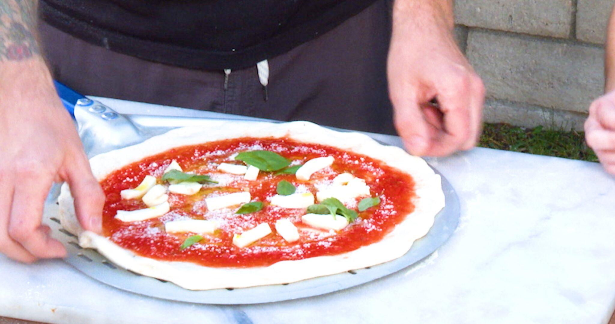 Wood Fired Margherita Pizza - Forno Bravo. Authentic Wood Fired Ovens