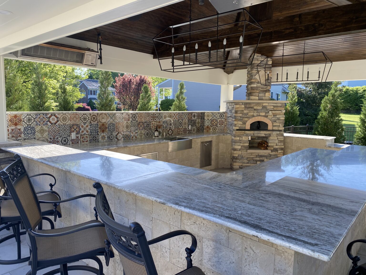 5 Custom Outdoor Kitchen Designs with Pizza Ovens - Forno Bravo ...
