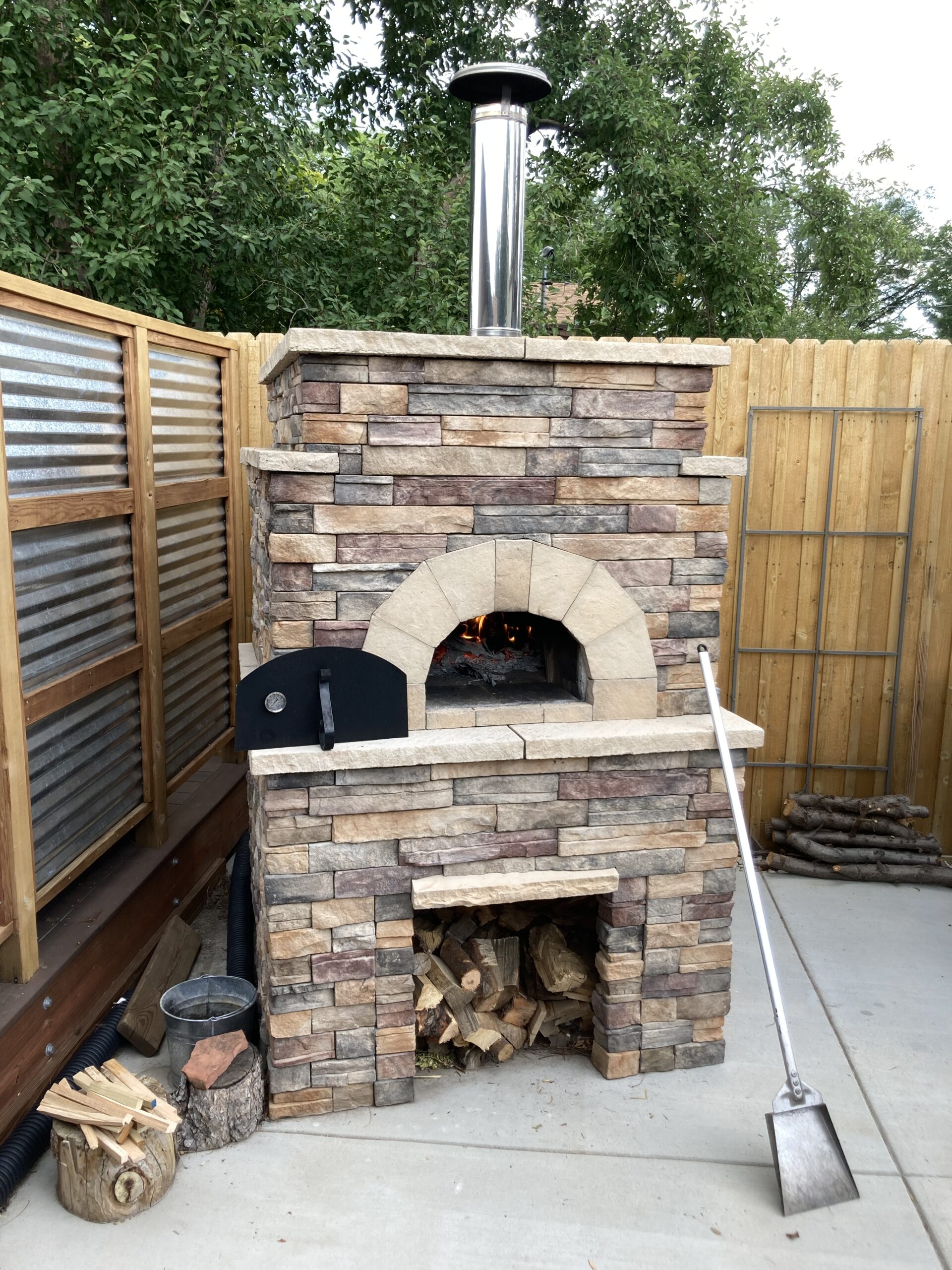 Casa90 4 Finished Stone Light Arch Fire Shovel - Forno Bravo. Authentic ...