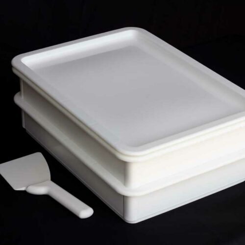 Two Stackable Residential Dough Boxes + 1 Lid & 1 Scraper - Forno Bravo ...
