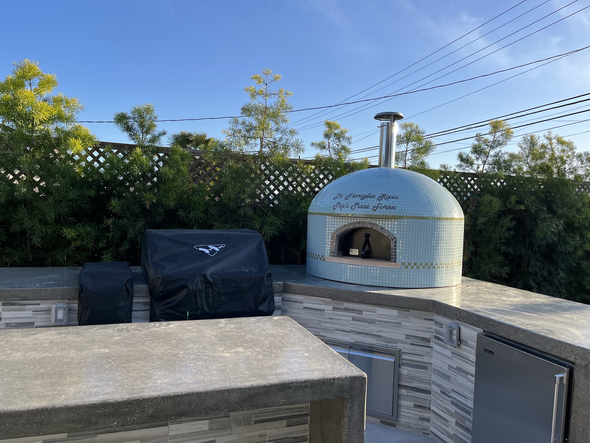 Vesuvio90 Countertop La Famiglia Rizzo Pops Pizza Forno Logo Finished ...